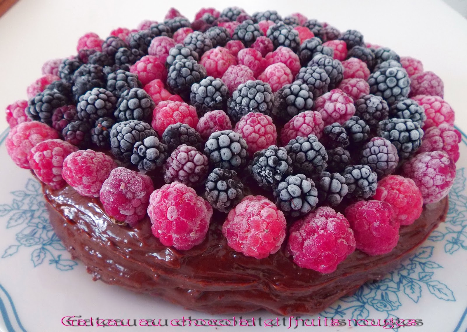 GATEAU GAGA - Love cakes: Gateau au chocolat et fruits rouges