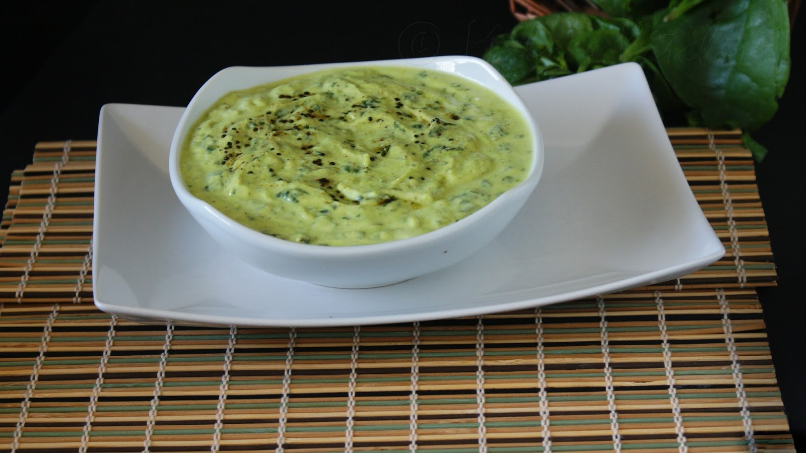 Basale Soppu MorKolumbu | Malabar Spinach Buttermilk Curry - Malas-Kitchen
