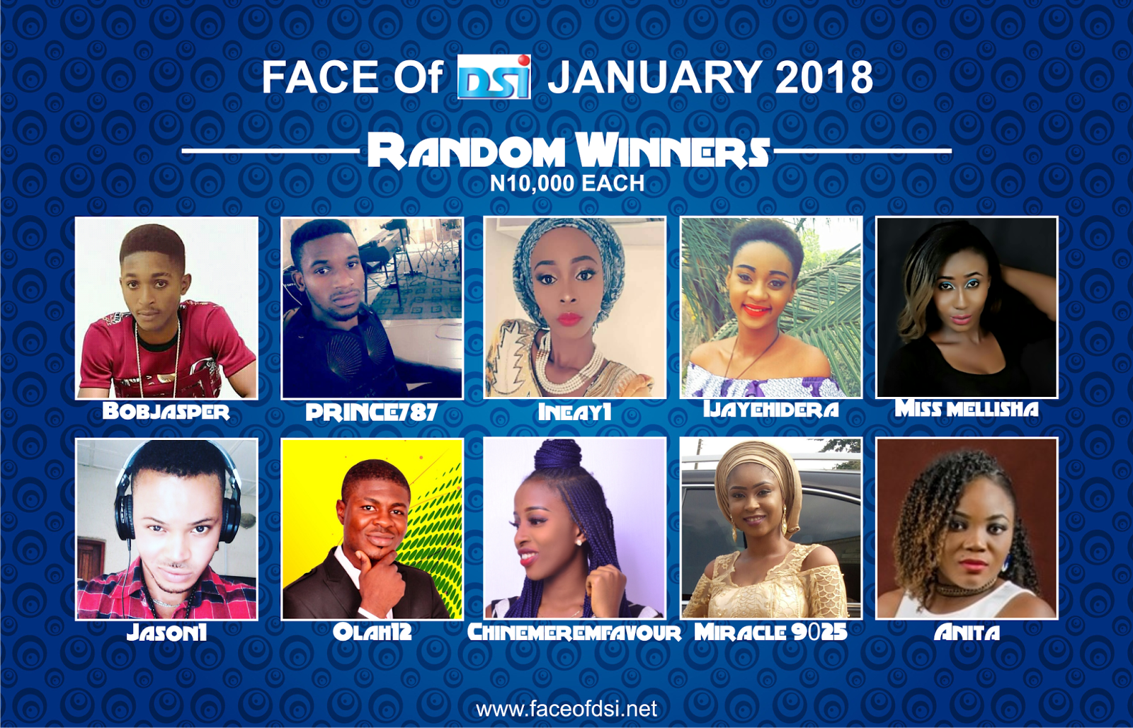 Join Face of DSI February Contest and Win BIG!