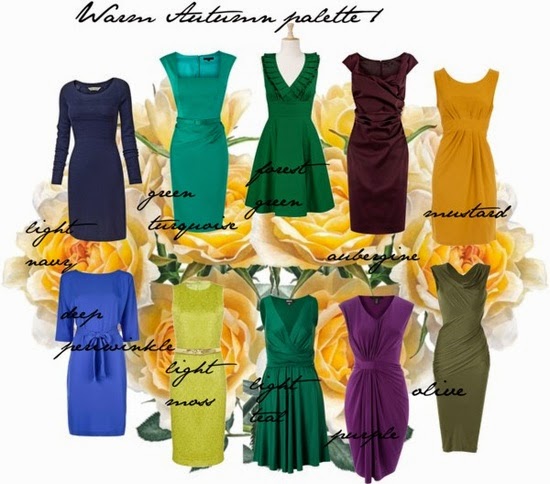 Stagione cromatica Autunno Warm abbigliamento colori