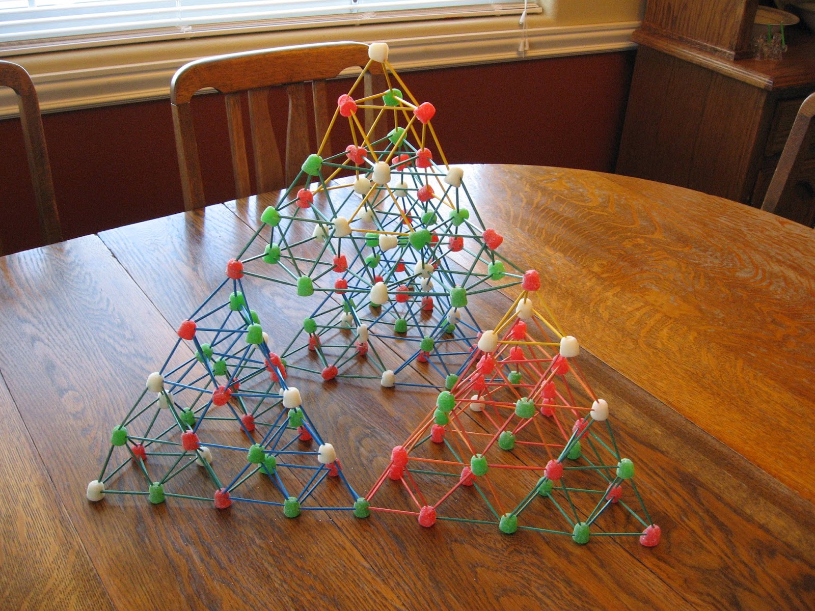 Almost Unschoolers: Gumdrop and Toothpick Sierpinski Christmas Trees