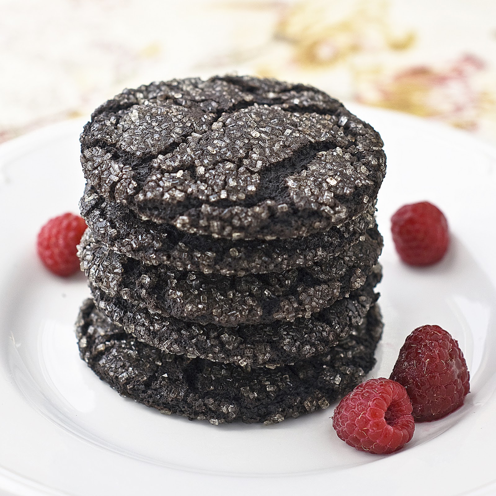 Raspberry Chocolate Cookies ~ Heat Oven to 350