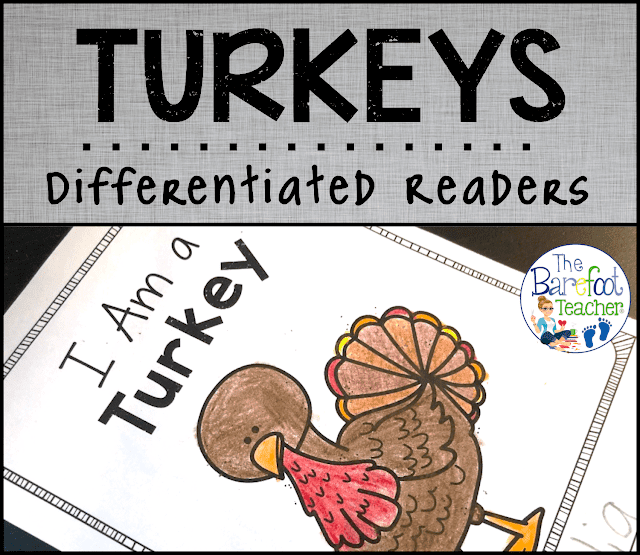 Thanksgiving 'I Am a Turkey' Differentiated Emergent Readers | The ...