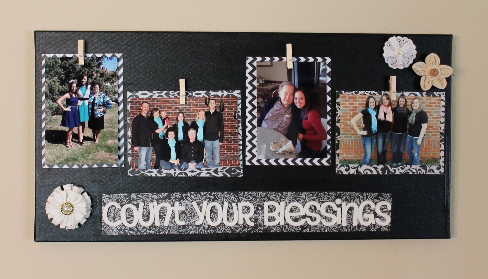 Crafts and Photography: Count Your Blessings Picture Board