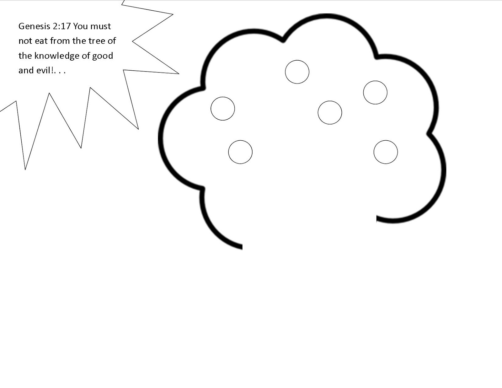 The Confident Journal: Sunday School Craft - The First Sin...Tree of ...