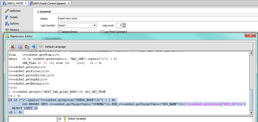 data integration: How to Debug ORA-01438 errors with ODI