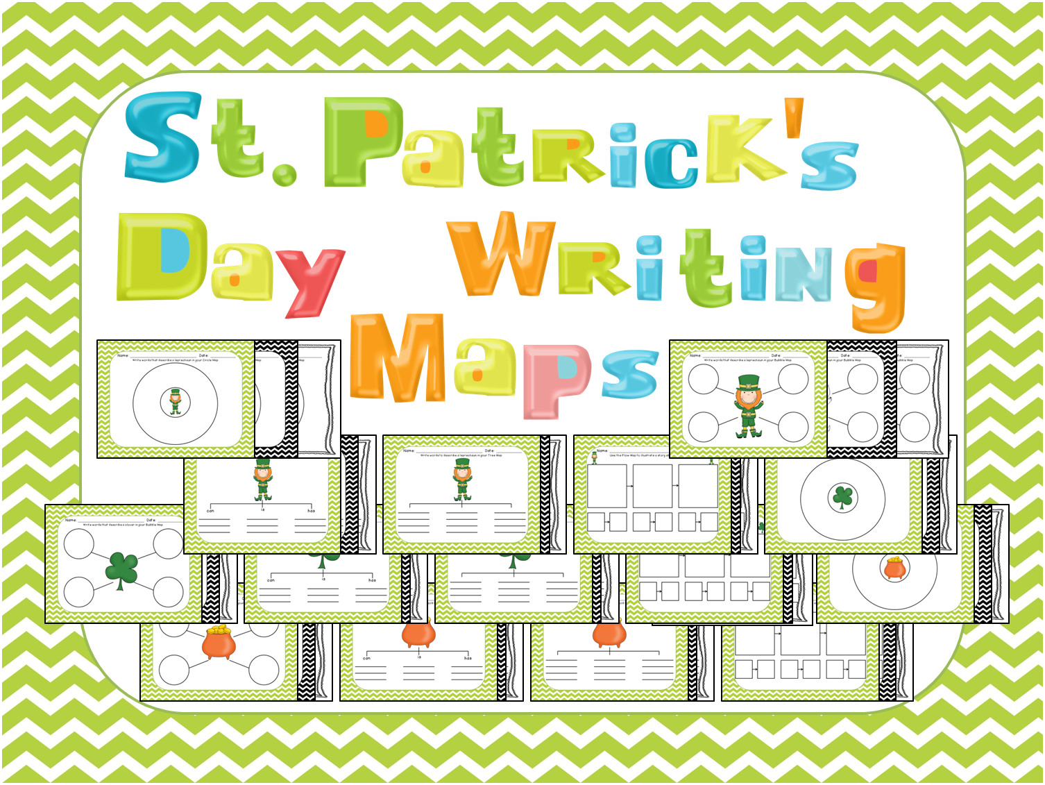 Lovely Literacy & More: St. Patrick's Day Writing Maps & Leeby's Giveaway