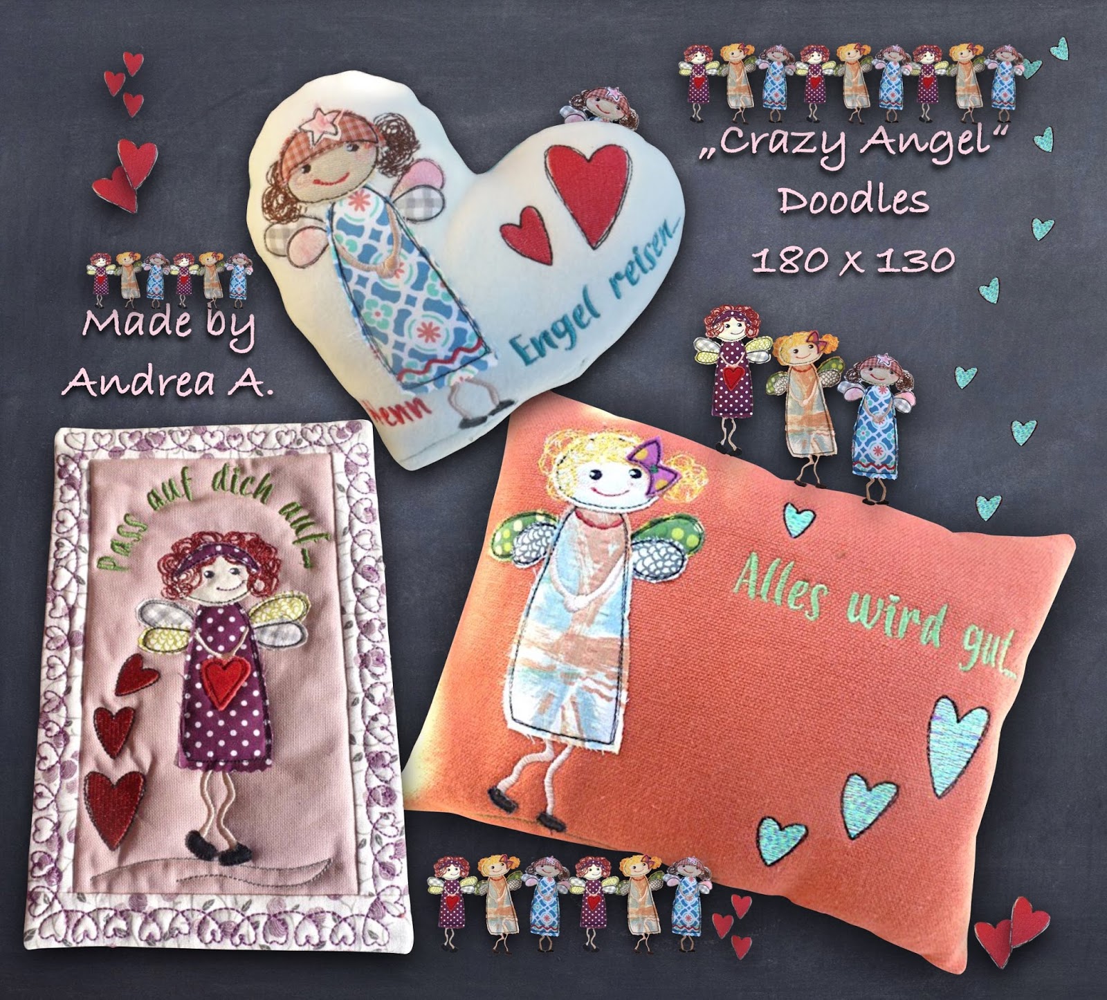Andrea´s Fancywork: Crazy Angel Doodles
