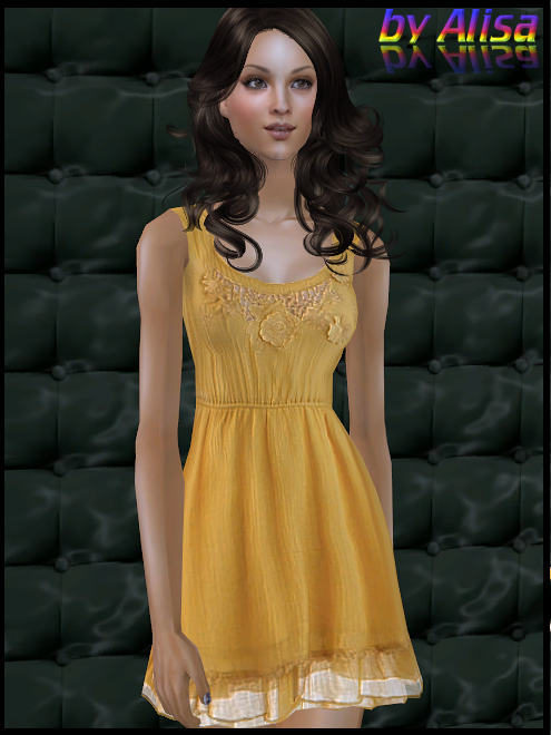 Sims fashion: Yellow FA Collection 2011.