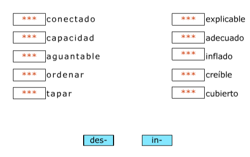 Educación Primaria_El aula de Nina: PREFIJOS: in-, y des-