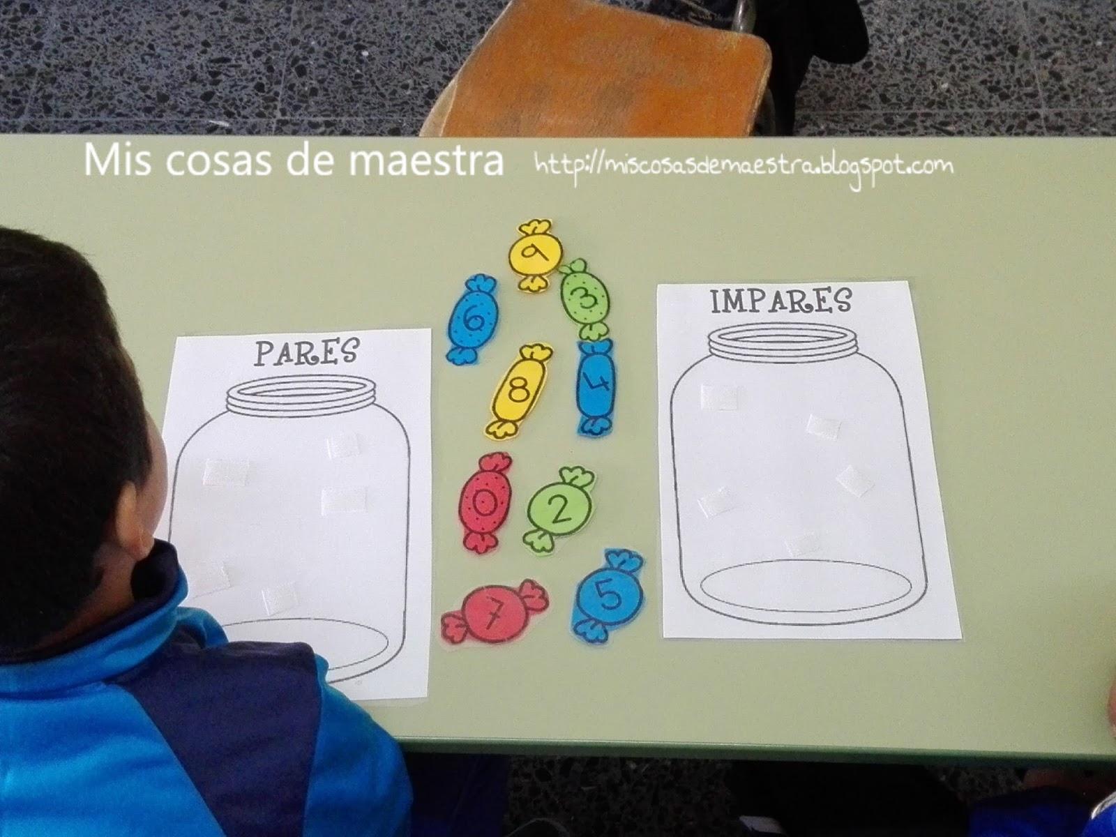 *MIS COSAS DE MAESTRA*: Pares e Impares: Juego de los caramelos