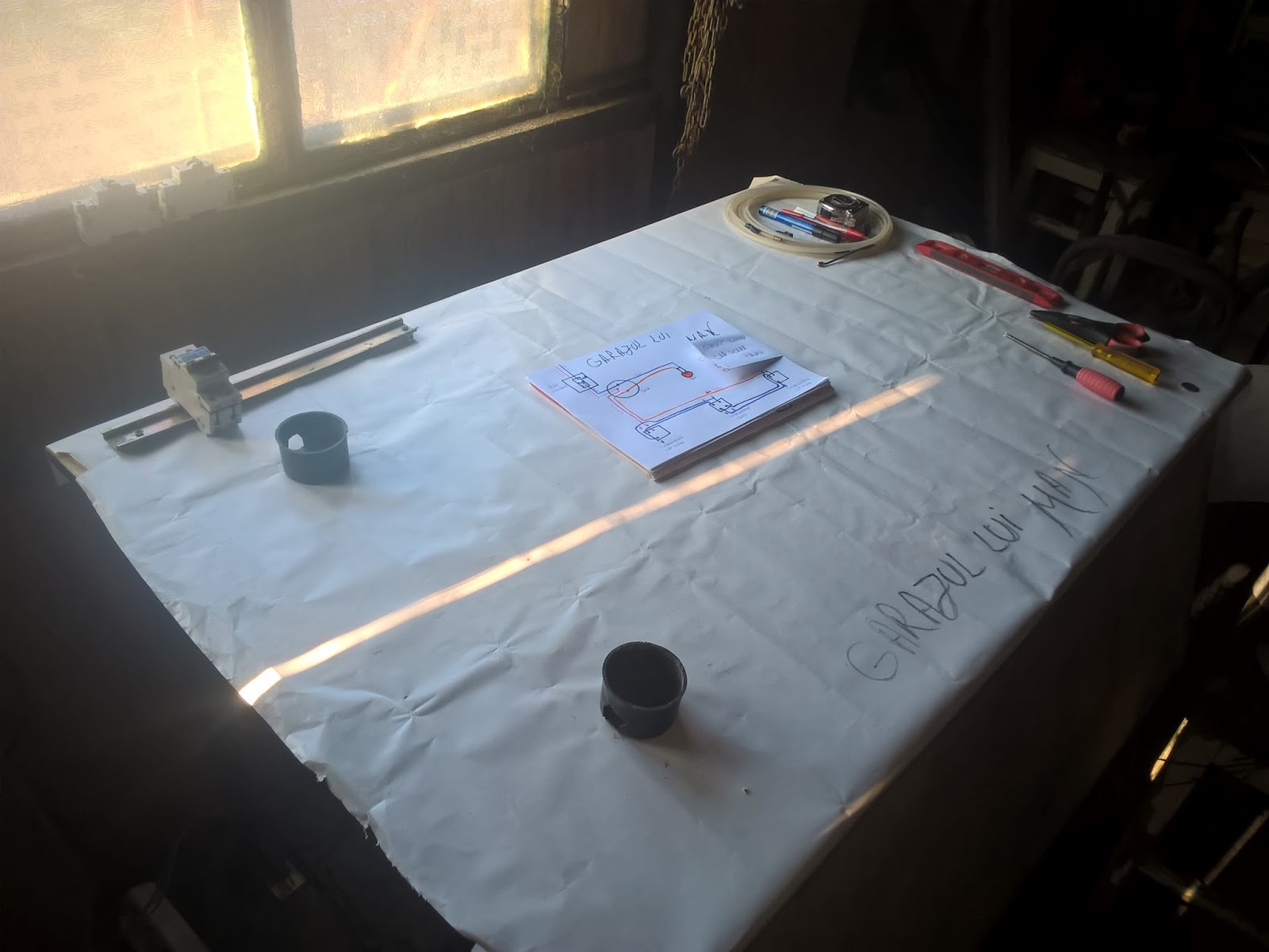 Electricitate generala: Cap scara cruce (schema circuit electric)