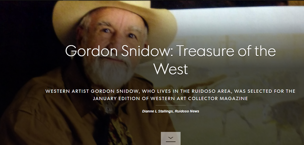 THE WESTERNER: Gordon Snidow: Treasure of the West