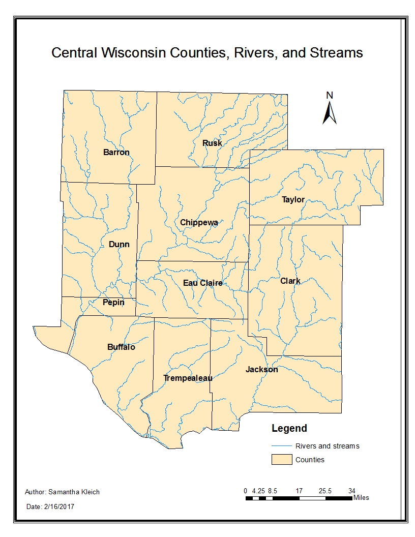 UWEC Geography 335 GIS 1: GIS 1 Lab 1