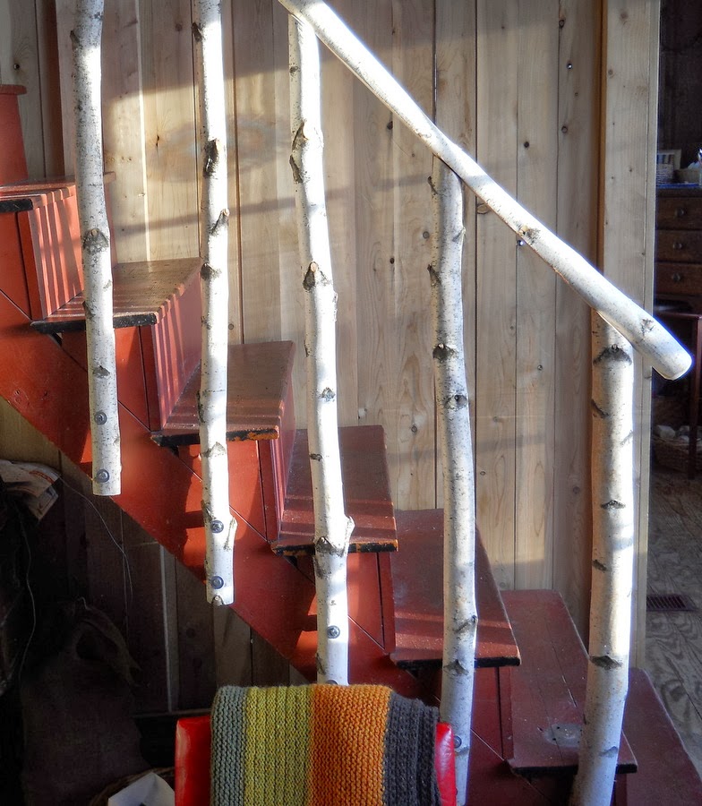 Natural Earth Farm: A Birch Railing