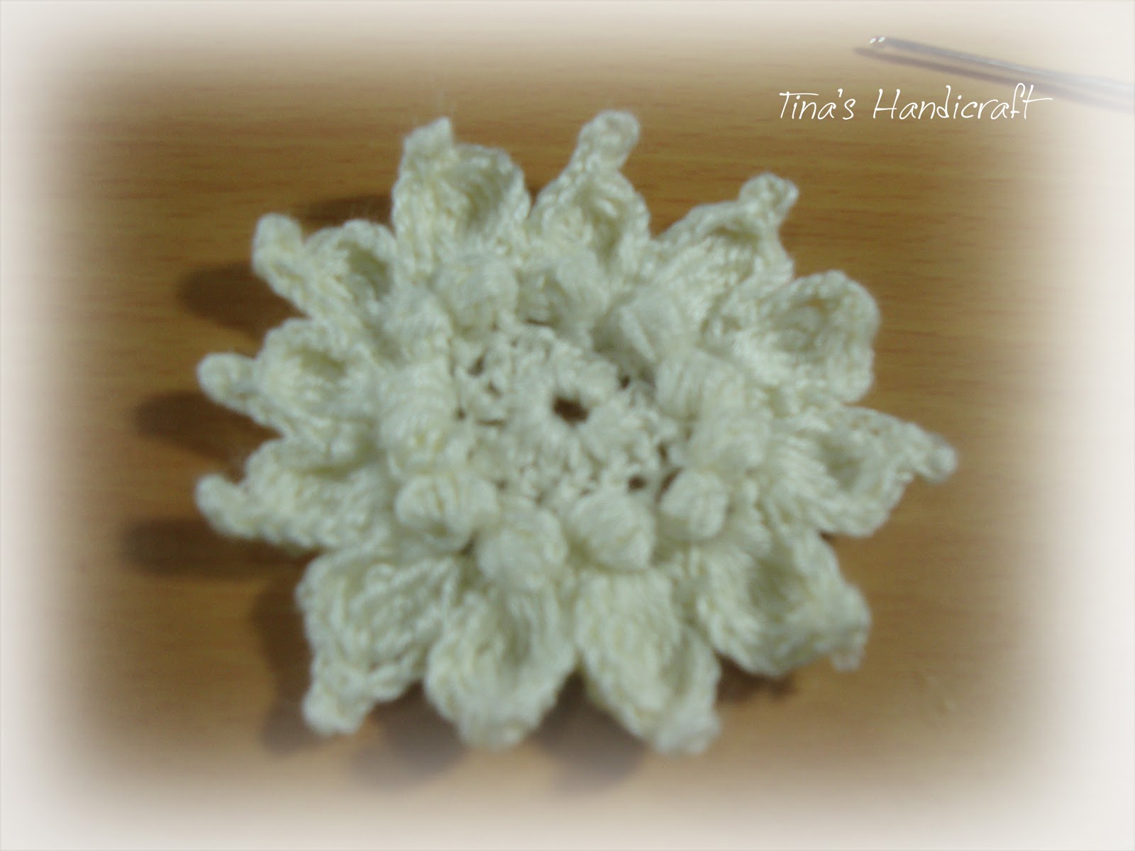 Tina's handicraft : How to make puff irish crochet 2d flowers