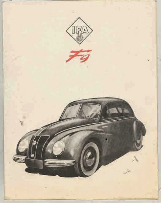 Heinkel Scooter Project: 1950 IFA F9 Roadster prototype