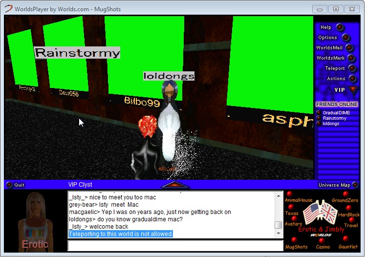 Forgotten Worlds.com: Jimbly's network