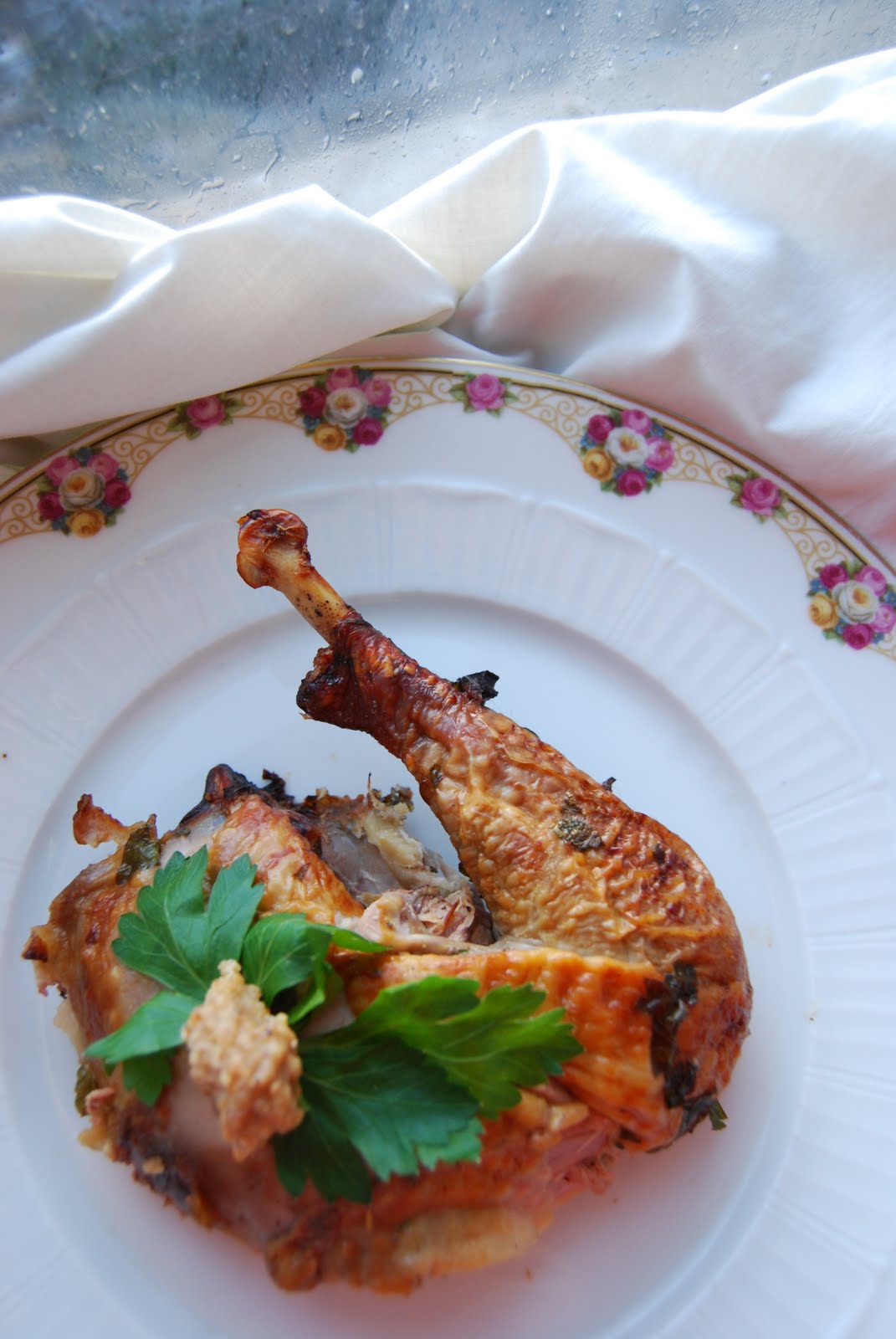 pies pianista w kuchni: Faszerowana perliczka z pistacjami