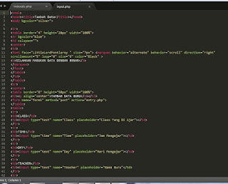 CODING SUBLIME TEXT INPUT DATA | Tehnik Informatika