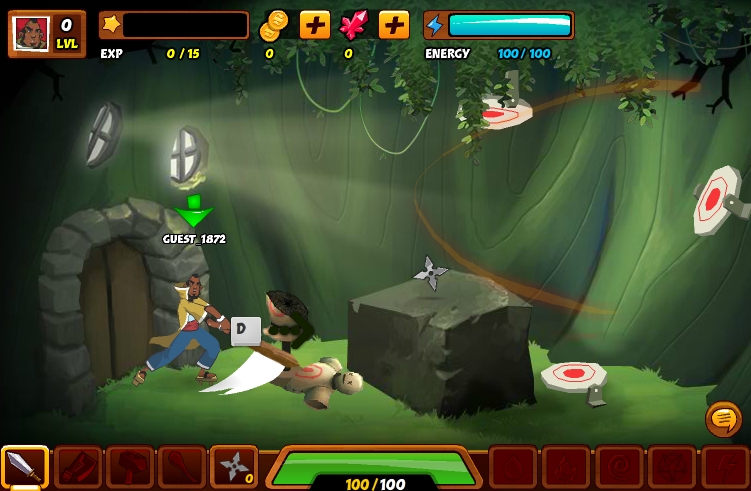 Indie Retro News: Heroes Of The Sword - Browser based action hack and slash