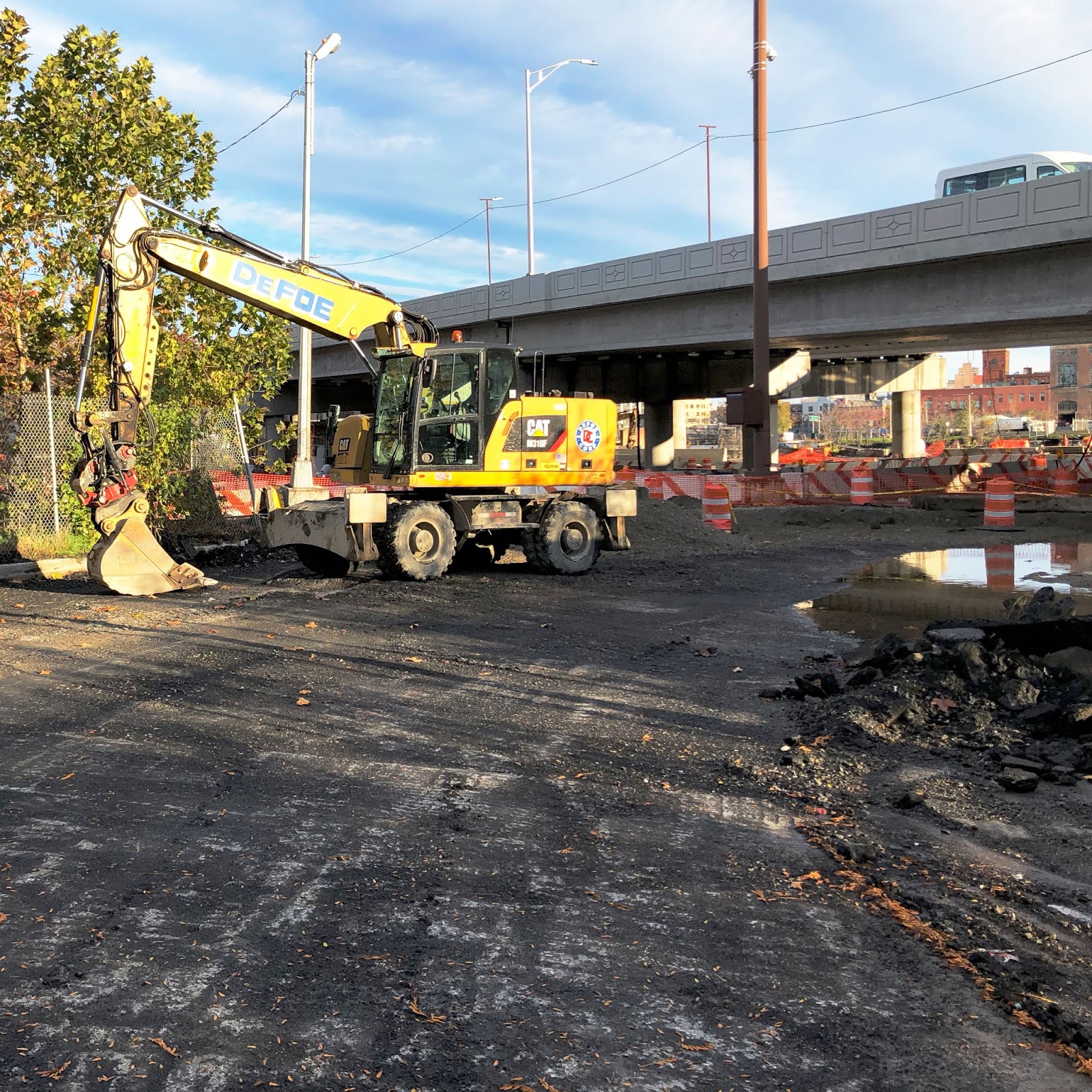We love Reading Street Signs: Road Work Excavator & Safety Signage