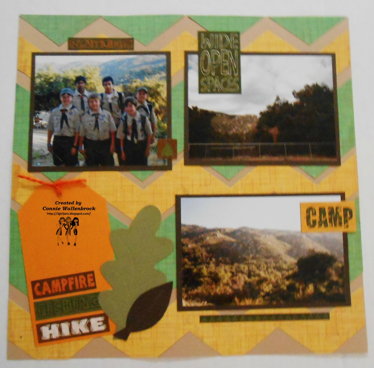3 Girl JAM: Boy Scout Camp Layout with Jute
