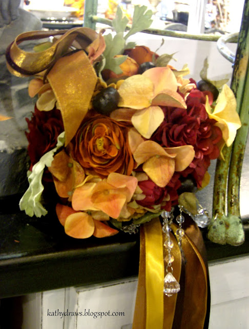 Kathy Draws: Autumn Floral Orbs