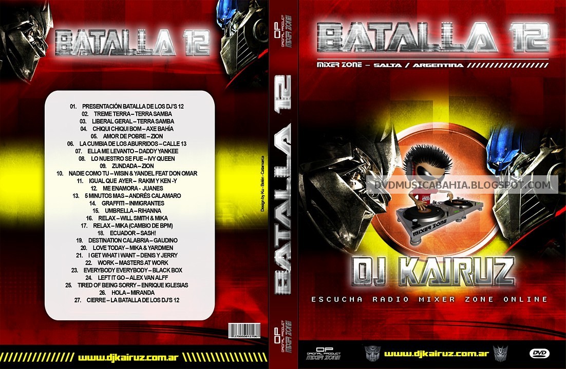 LOS MEJORES DVD DE MUSICA Y MAS....!!!!: BATALLA DE LOS DJs - N 12 (2008)
