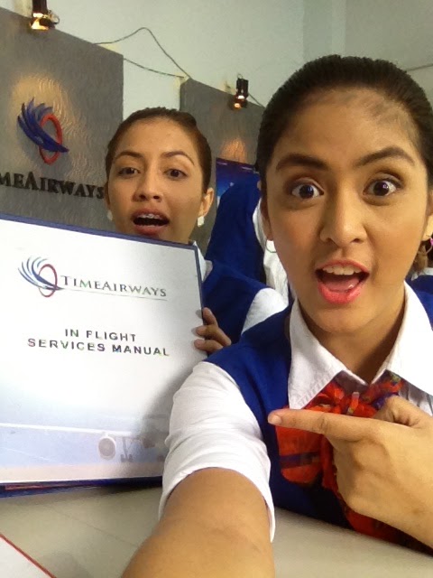 Nicole Borgonia: Flight Attendant for a Day at Time Airways