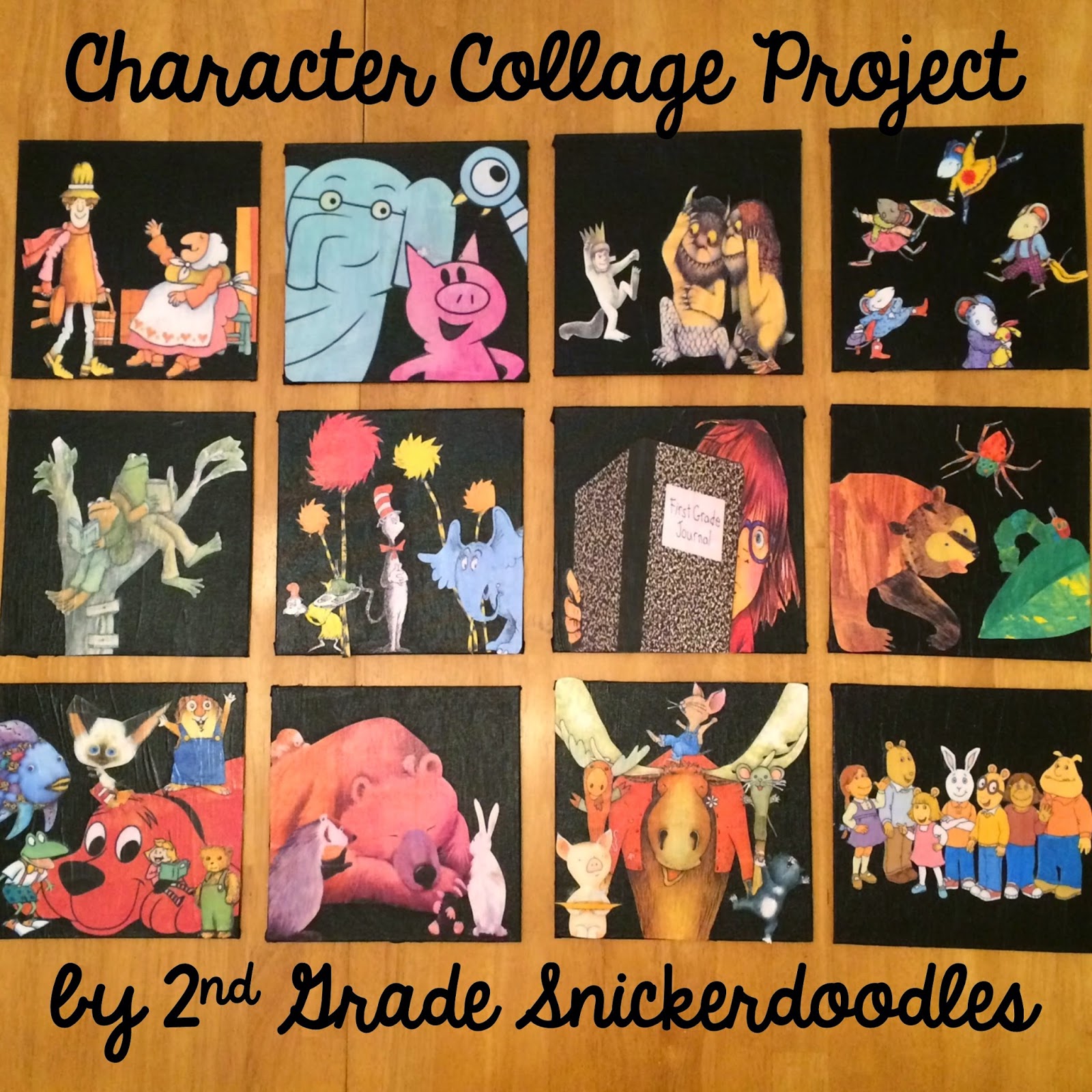 2nd Grade Snickerdoodles: Character Collage Project