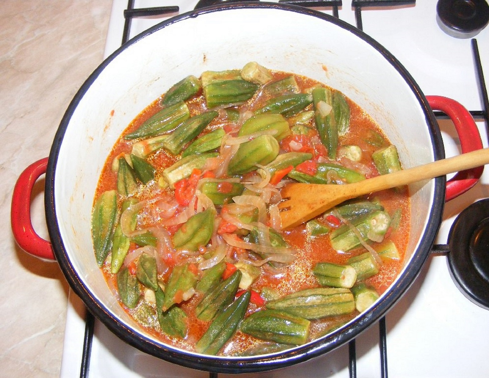 Mancare de bame congelate | Preparatedevis.ro