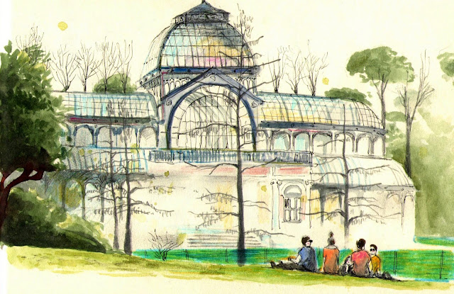 Urban Sketchers Spain. El mundo dibujo a dibujo.: El Retiro madrileño
