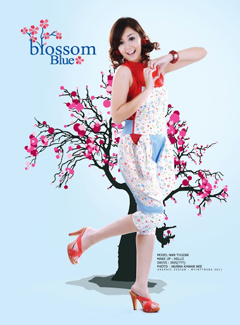 Nan Thu Zar - Blossom Blue Fashion
