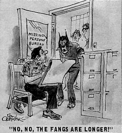 YOU'LL DIE LAUGHING: MONDAY MORNING MACABRE: OREHECK'S HORROR HUMOR