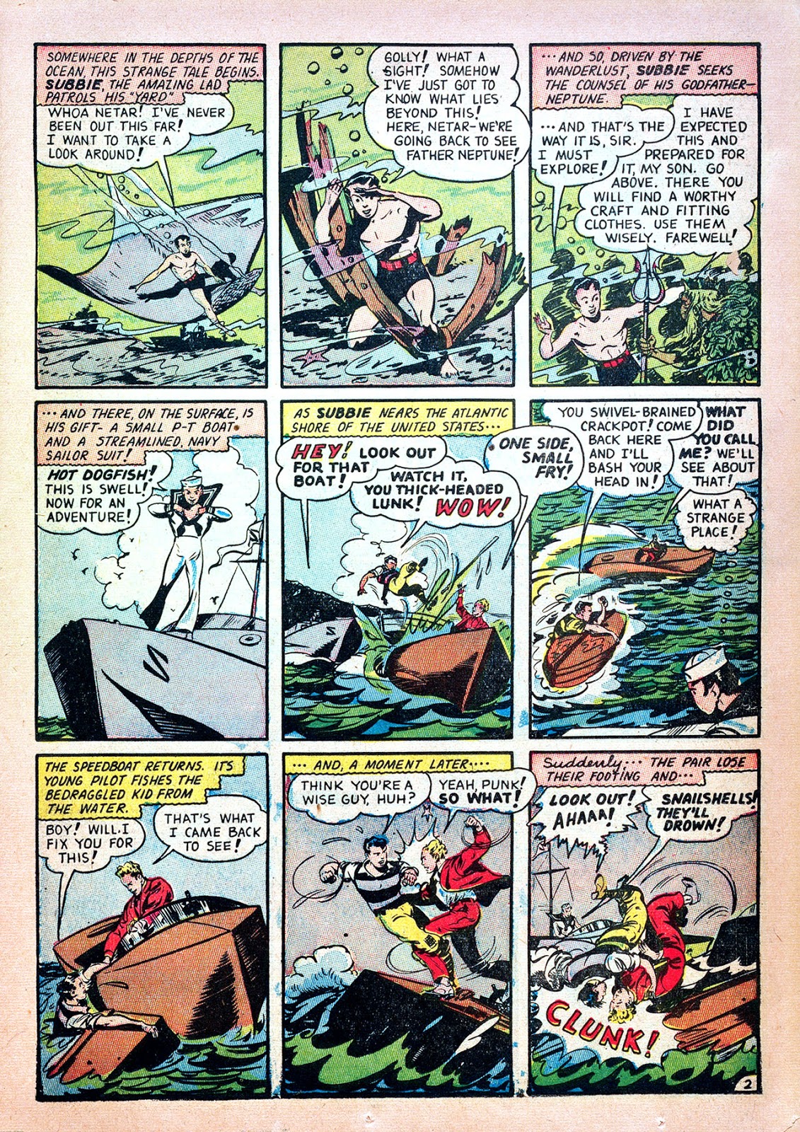 Four-Color Shadows: Subbie-Kid Komics-1942