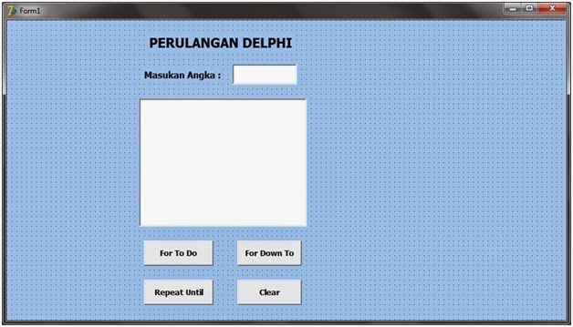 Heraldy Septarianto: Program Perulangan Pada Delphi 7