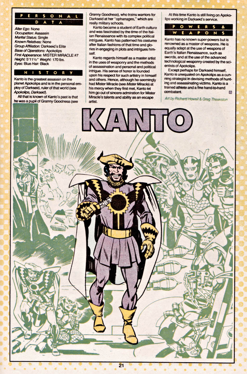 Fichas de Superheroes Marvel y DC: Kanto