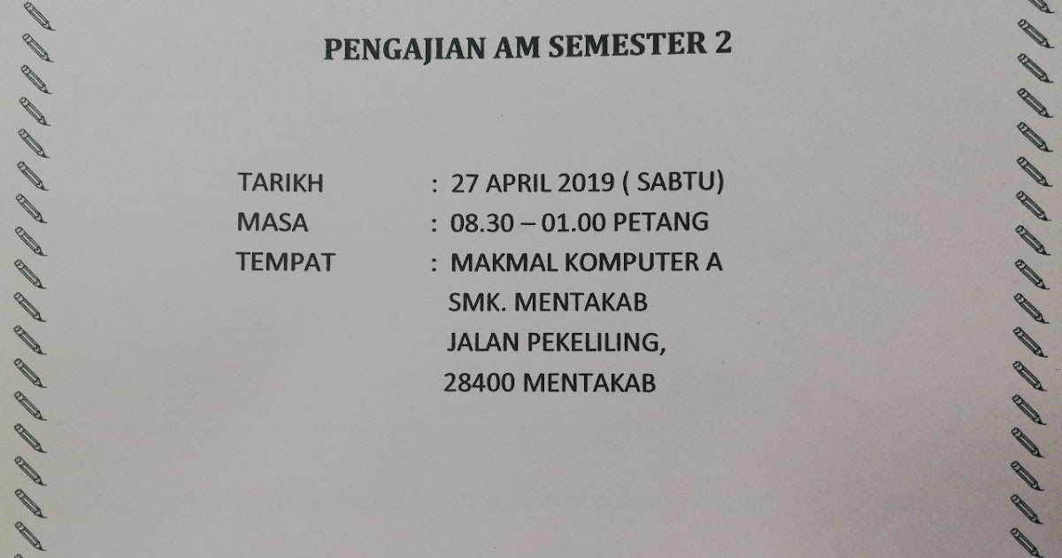 SMK Mentakab : Seminar Teknik Menjawab Soalan Peperiksaan STPM