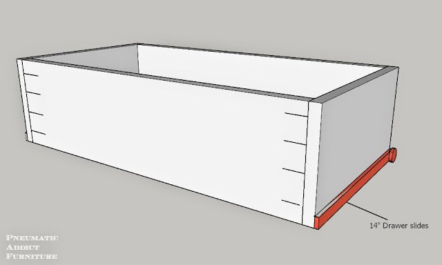 Tapered Leg Bachelors Chest | Pneumatic Addict