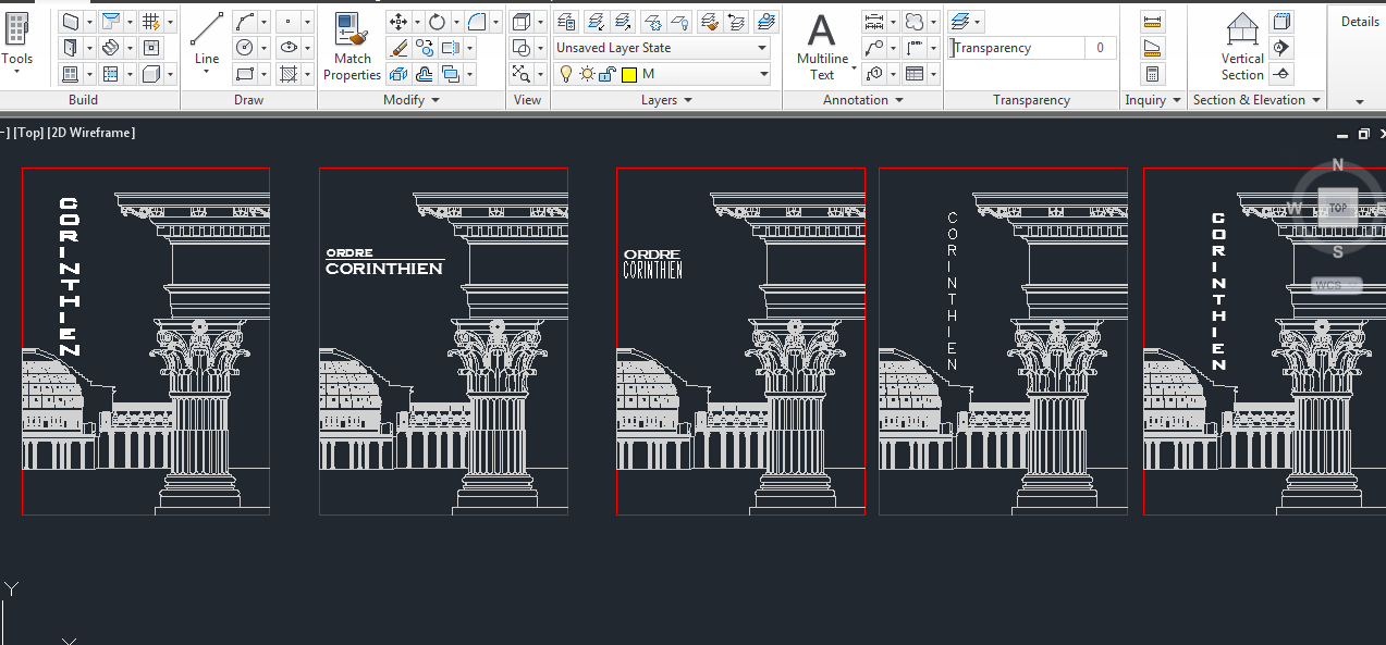 K17A2 KIẾN TRÚC- Đại Học VĂN LANG: 1 đống file CAD thức cột