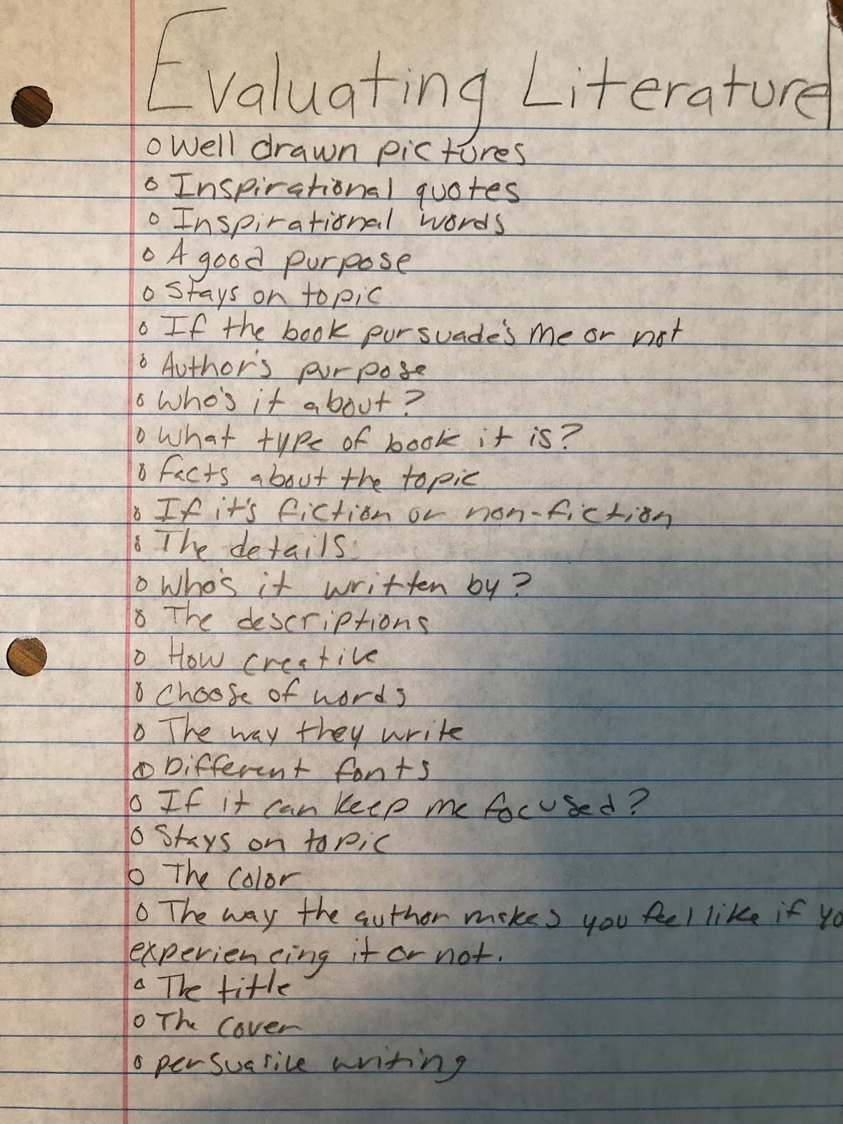 Picture Book Evaluation Project