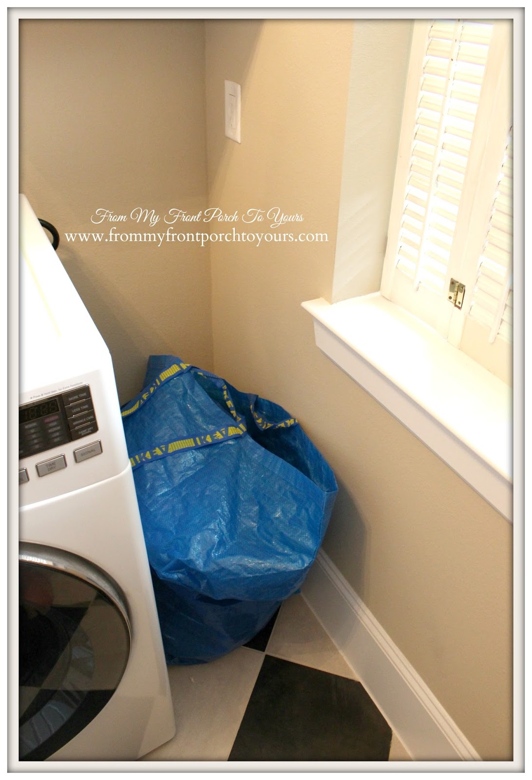 From My Front Porch To Yours: Farmhouse Laundry Room Mini Makeover