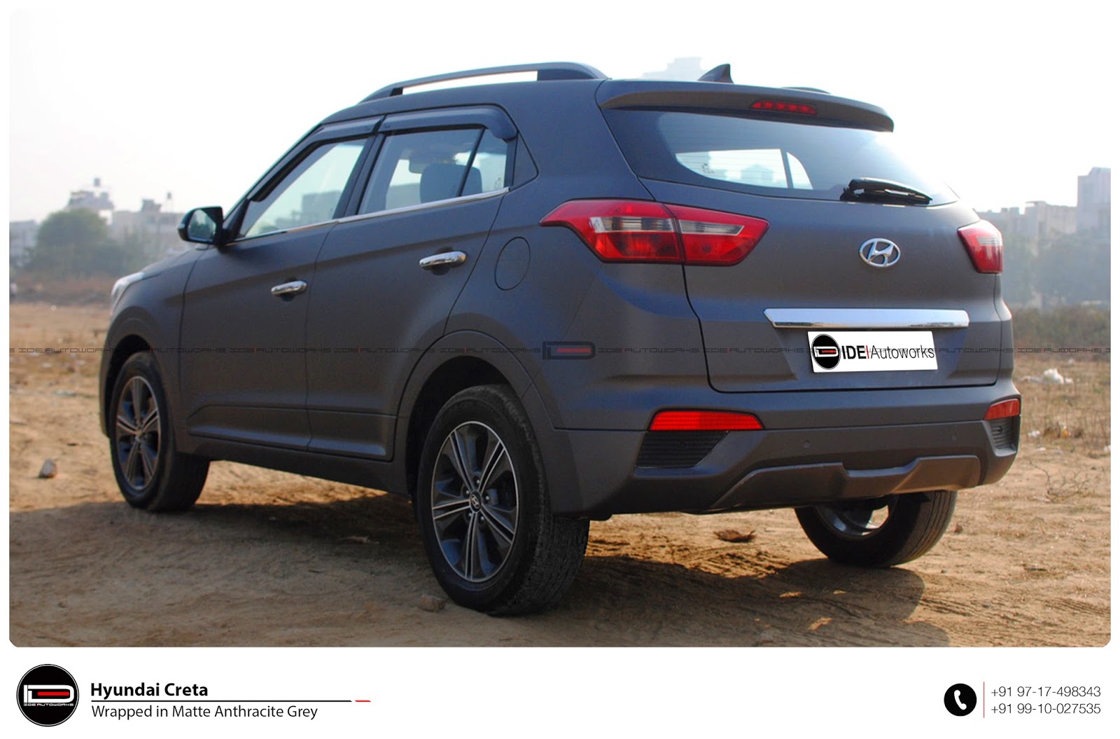 Hyundai Creta: Charcoal Grey Wrap | IDE Autoworks