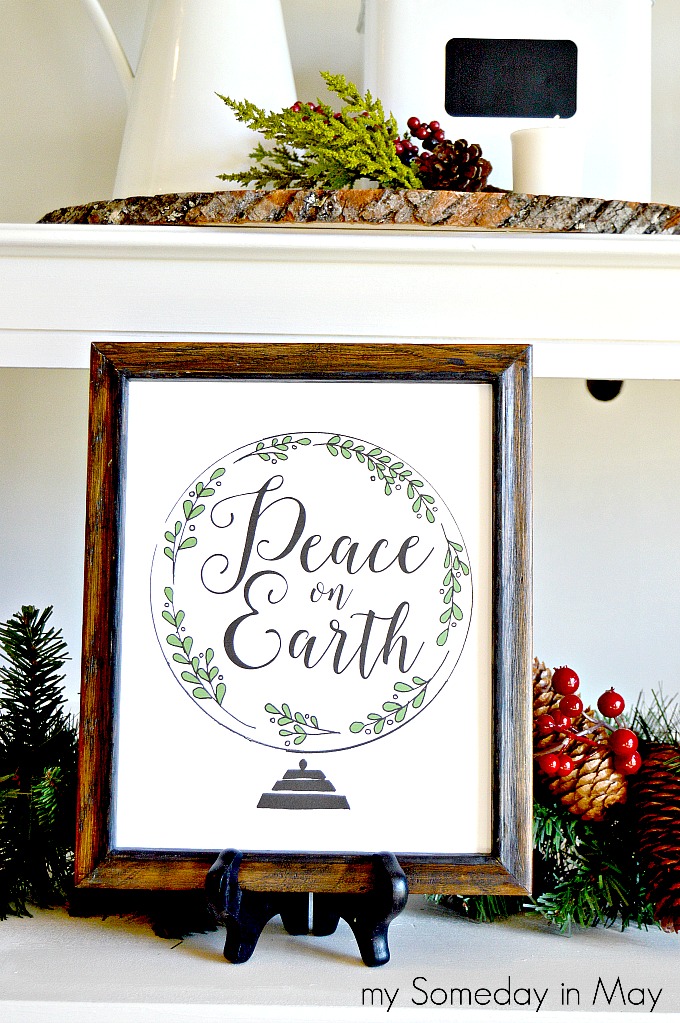 Peace on Earth Free Printable - My Someday in May