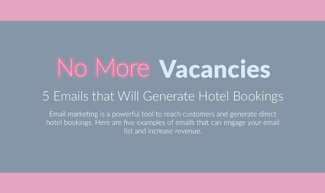 5 Emails That Will Generate Hotel Bookings #Infographic - Visualistan