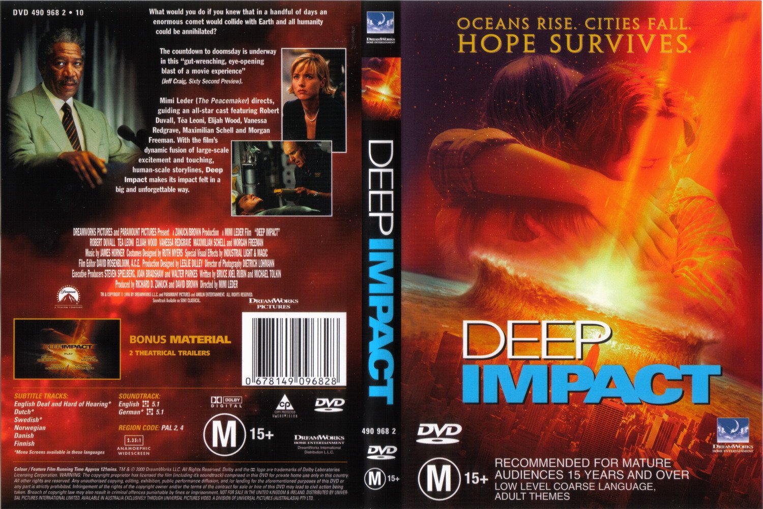 DEEP IMPACT (1998) ~ LAS PELICULAS DE BEOWULF & DEVILMAN. +18