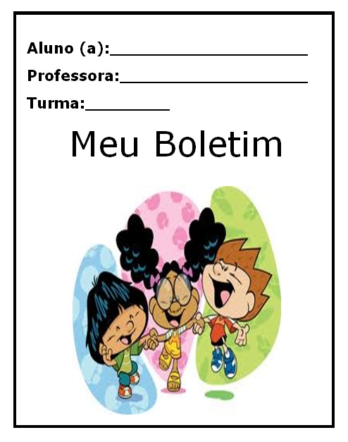 CANTINHO DA TIA FÊ: CAPA PARA BOLETIM