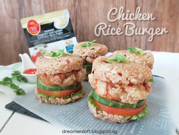 DreamersLoft: Chicken Rice Burger