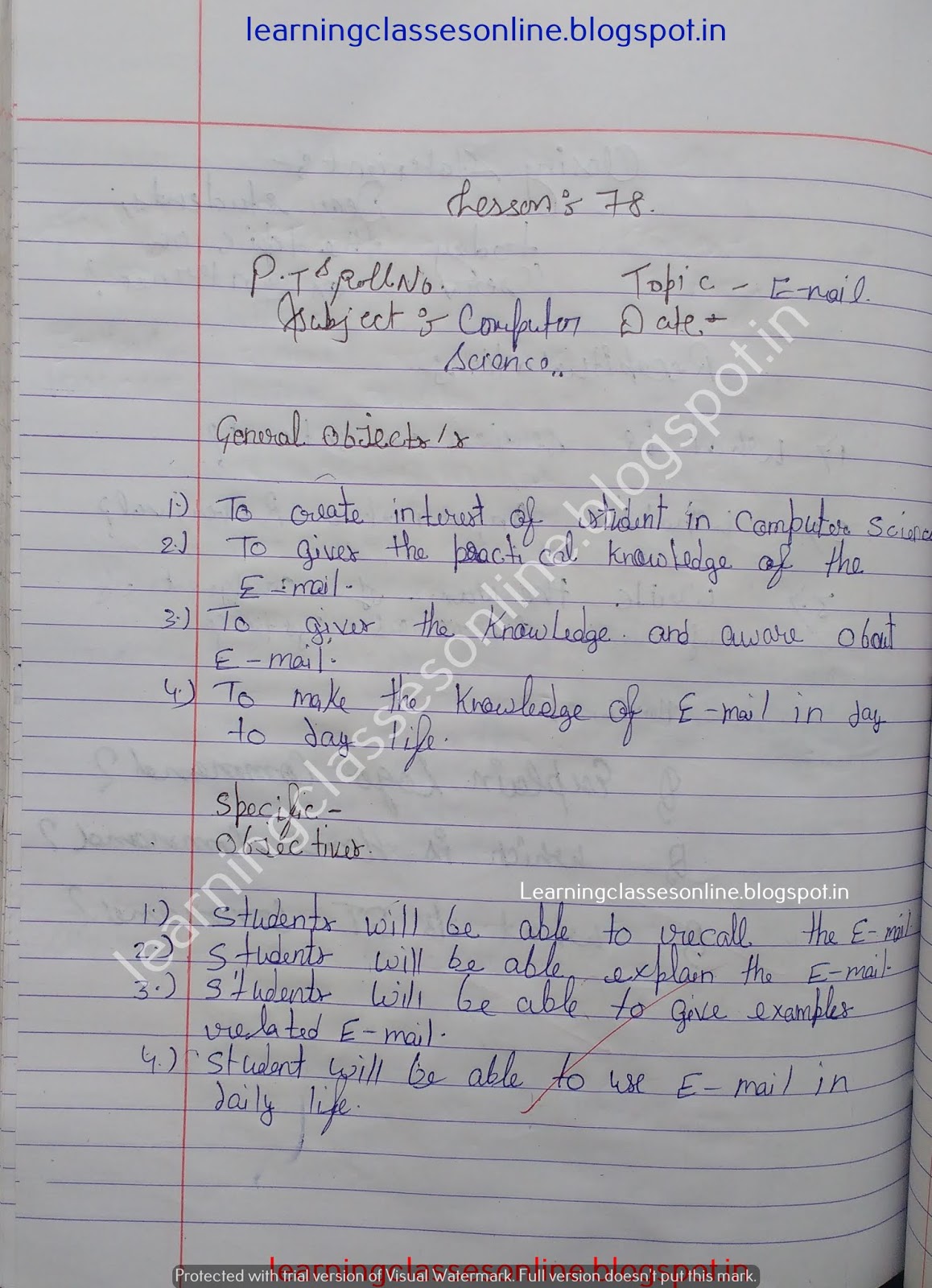 Lesson Plan For Computer Science On Email Address And Email Access lesson-plan-for-computer-science-on-email-address-and-email-access